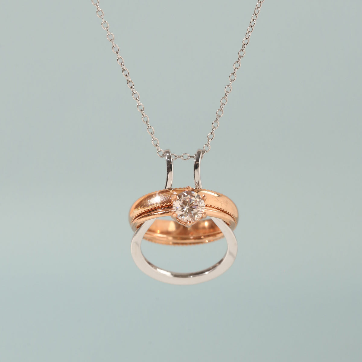 Ring Keeper Pendant | Bandul Simpan Cincin Perak & Emas Asli | LOULOUROSE